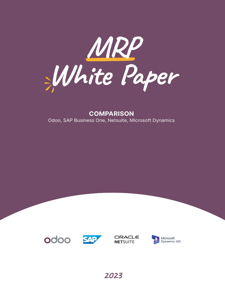 2024 01 18 - 16.58.08 Whitepaper 2023 MRP | PDF | Usability | Enterprise Resource Planning