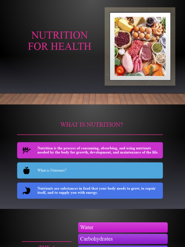 Nutrition for Health | PDF | Nutrition | Diet & Nutrition