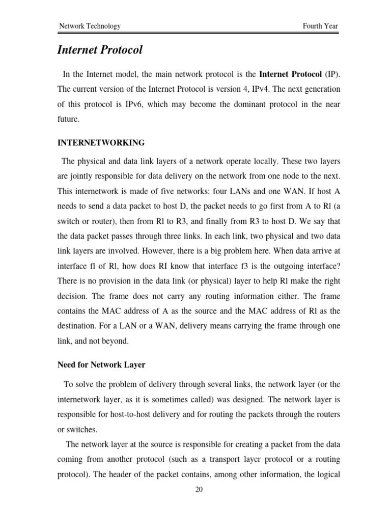 INTERNETprotocol | PDF | I Pv6 | Internet Protocols