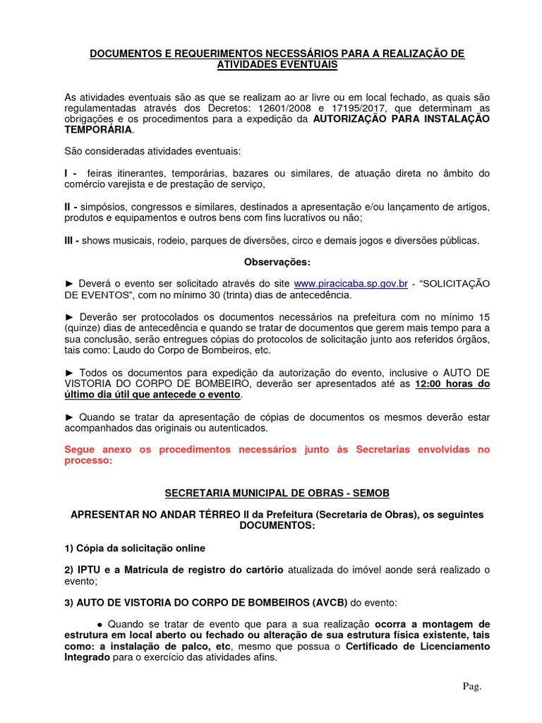 Documentos Eventos SEMFI SEMOB | PDF | Negócios | Finanças e ...