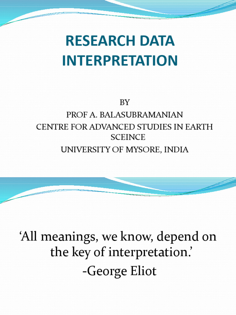 Research Data Interpretation | PDF | Statistics | Data Analysis