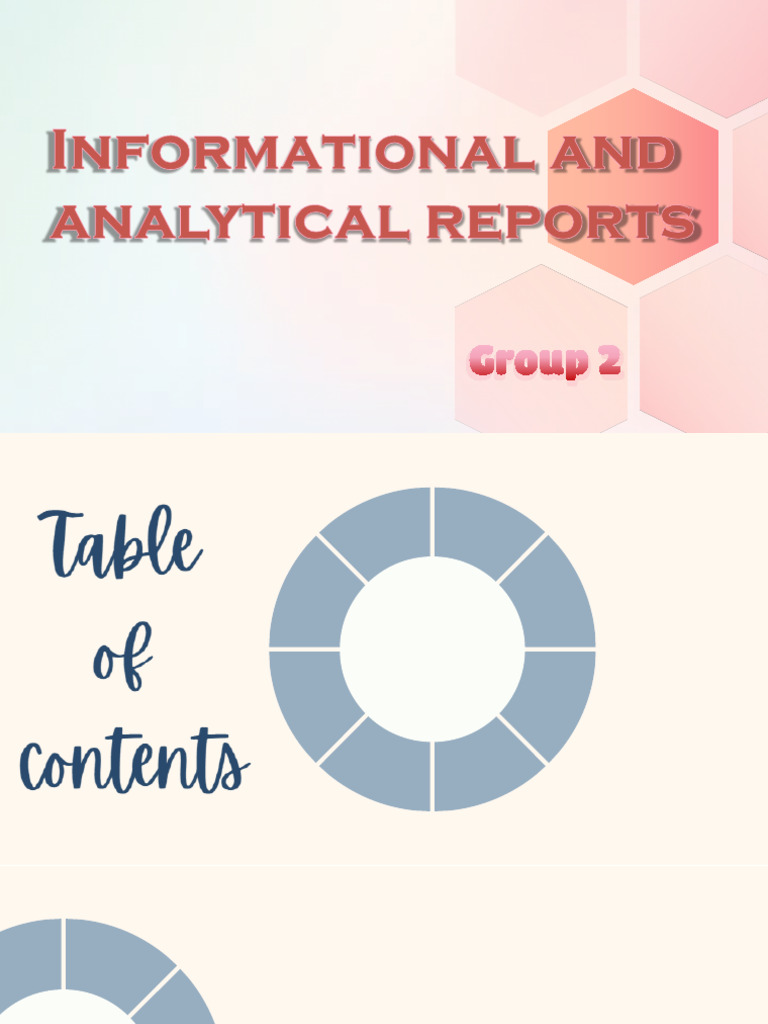 Guide to Informational Reports | PDF | Data | Information