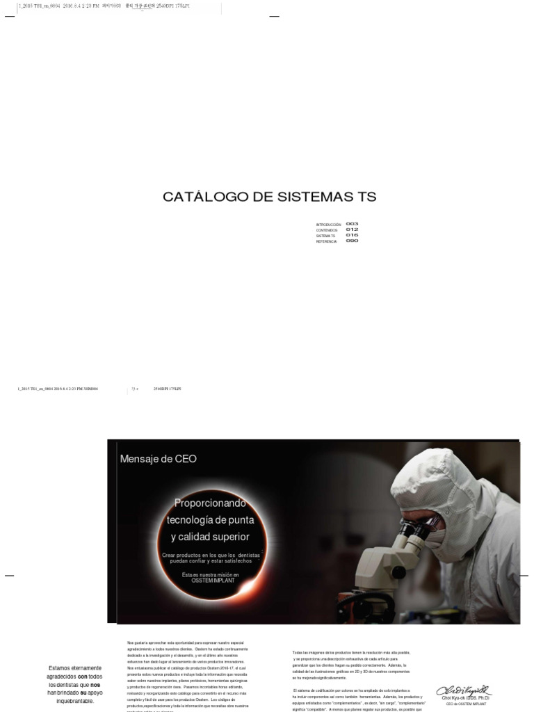 Catalogo Ts System 2015 Espnuevo-editado | PDF | Hueso | Sistema musculoesquelético