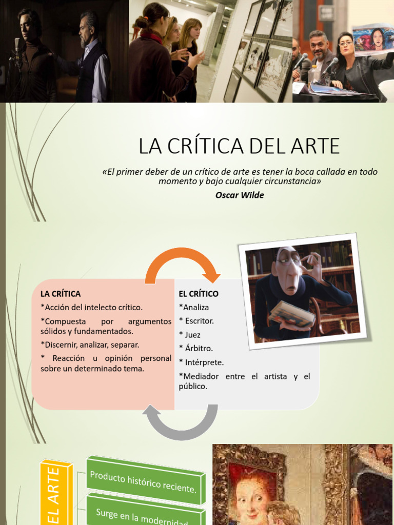 LA CRÍTICA DEL ARTE EL ARTISTA_PPT | PDF | Crítica | Crítica de arte