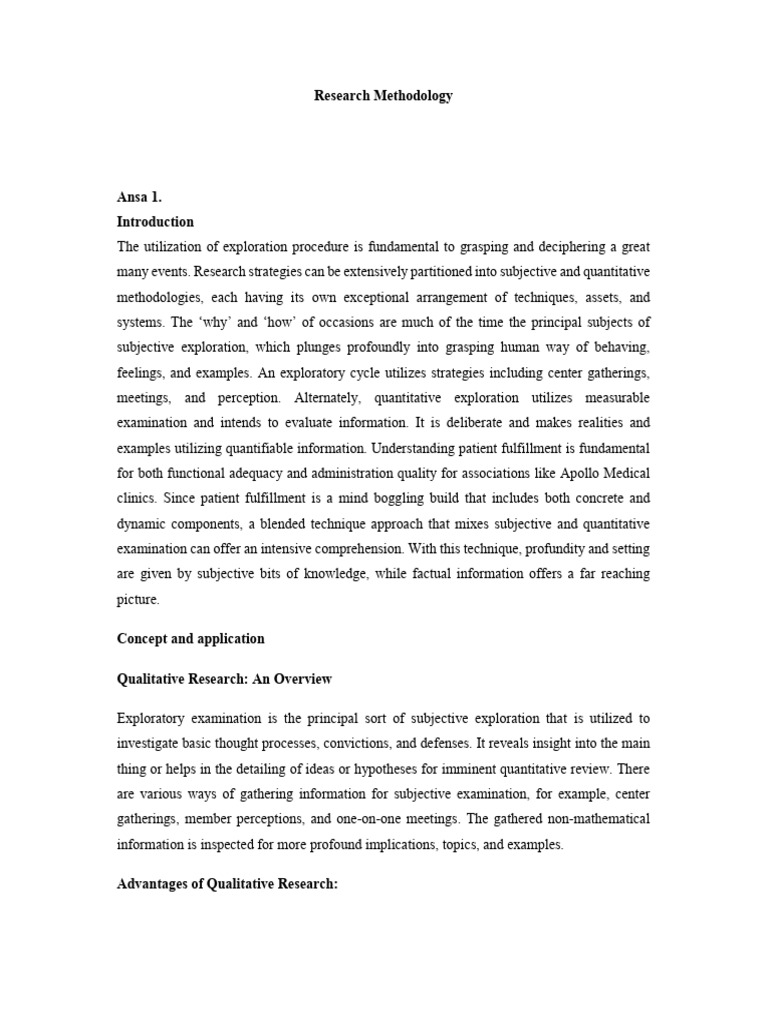 Research Methodology Assignment | PDF | Quantitative Research | Methodology