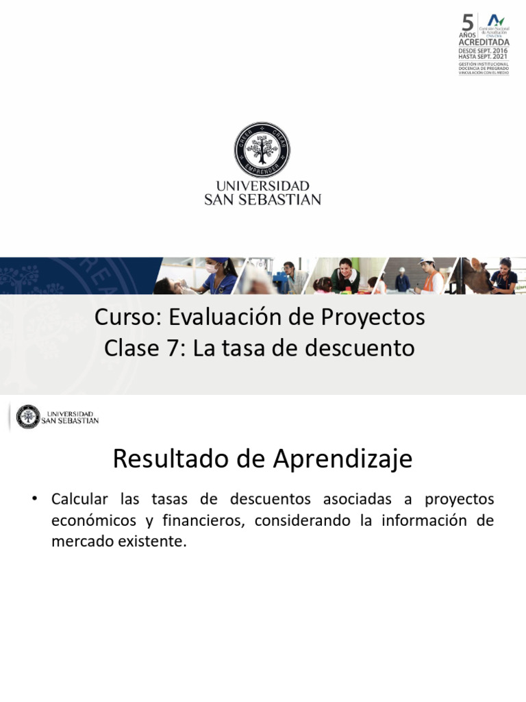 EVALUACION DE PROYECTOS - Clase 07 | PDF | Flujo de caja descontado | Modelo de fijación de ...