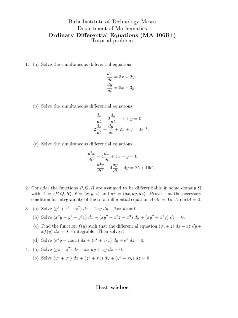 Tutorial Problem 1 Pdf