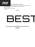 Physics in Daily Life | PDF