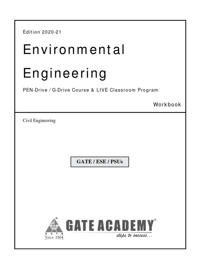 Environmental Engineering Workbook (Gate Ac) | Download Free PDF ...
