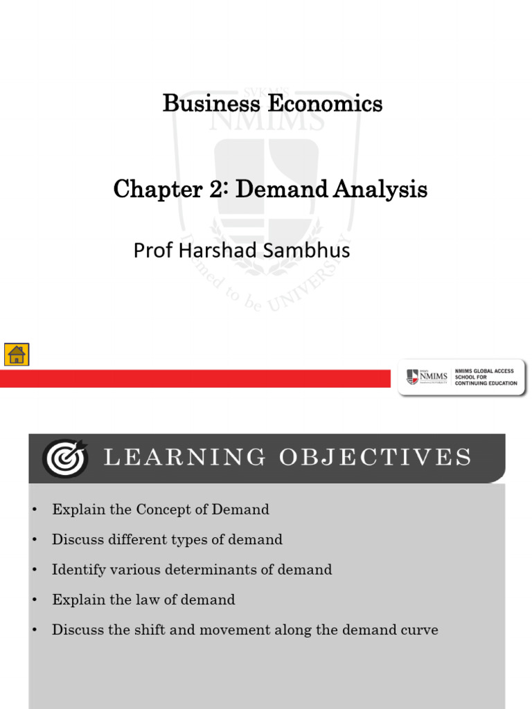 Demand Analysis - Chapter 2--Prof. Harshad Sambhus | PDF | Demand | Demand Curve