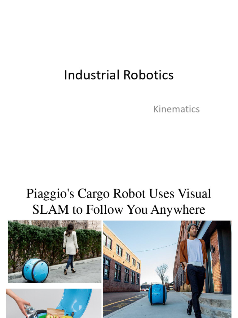 Lecture Industrial Robots 2016 Kinematics Pdf Kinematics Cartesian Coordinate System