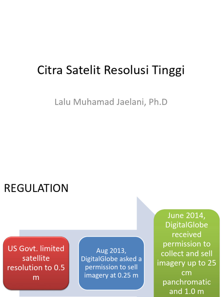 Pemrosesan Citra - Citra Resolusi Tinggi | PDF | Space Technology ...
