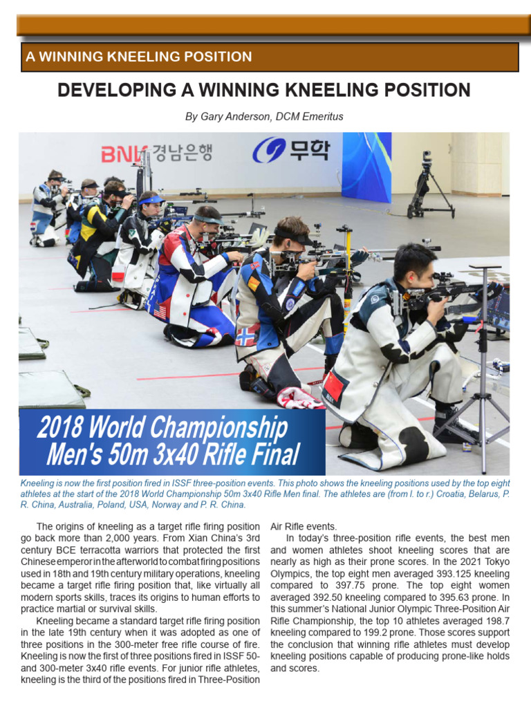 A Winning Kneeling Position | PDF | Rifle | Flight