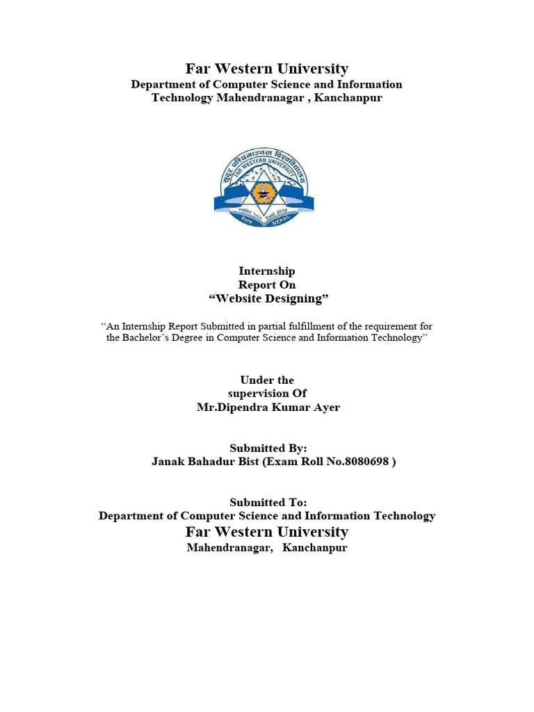 Janak Intern Report | PDF | Bootstrap (Front End Framework) | World Wide Web