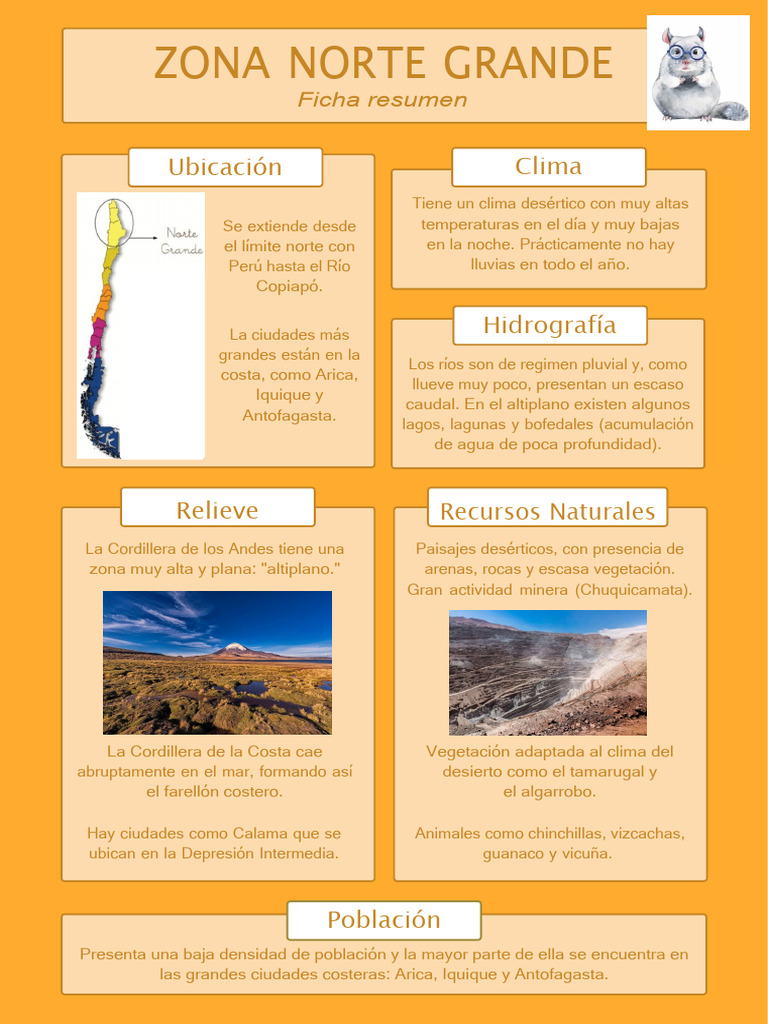Características del Norte Grande de Chile | PDF
