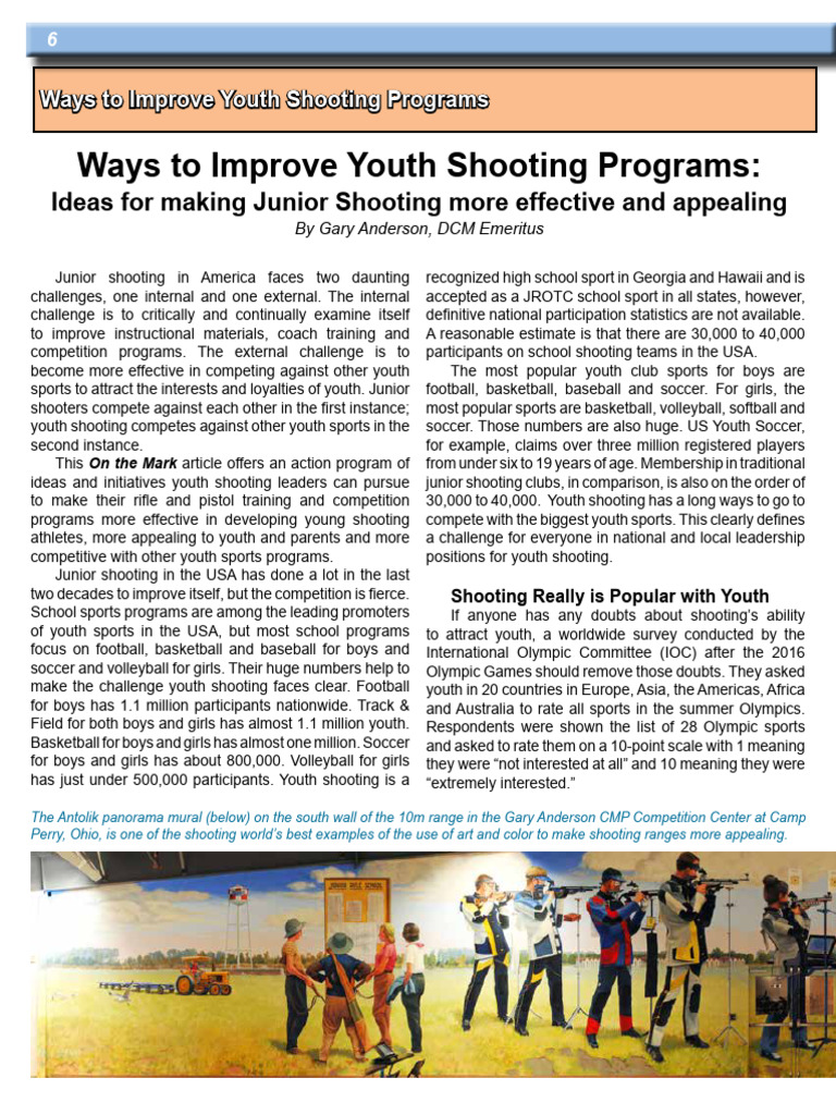 Ways To Improve Youth Shooting Programs Web | PDF | Sports | Projectile ...