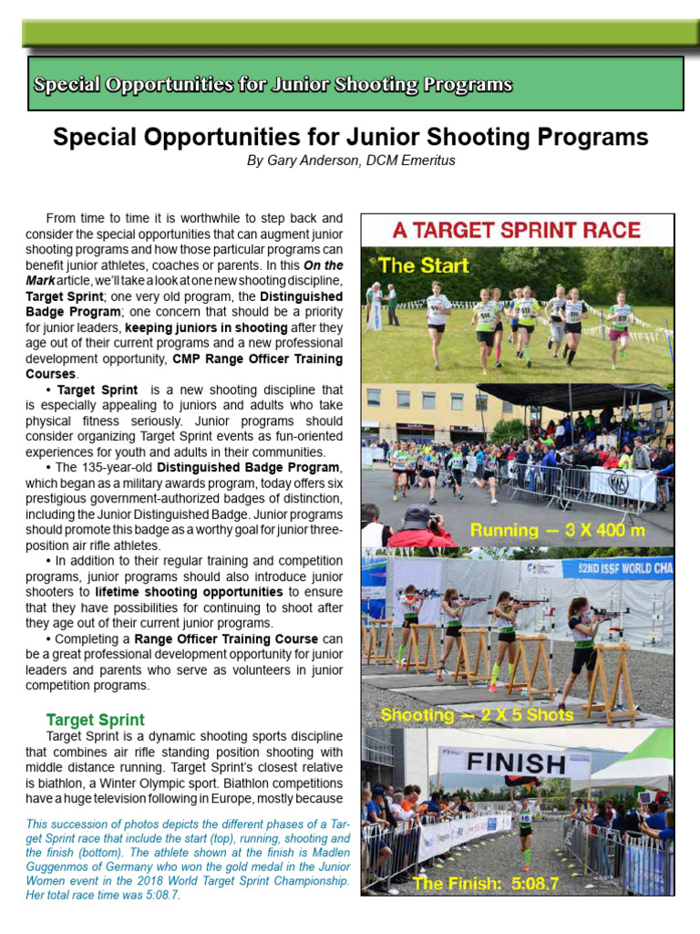 Enhancing Junior Shooting Programs | PDF | Marksman | Sports