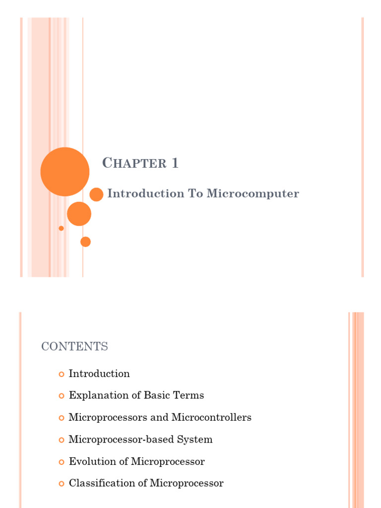 Chapter 1 Introduction_2024 | PDF | Central Processing Unit | Microprocessor