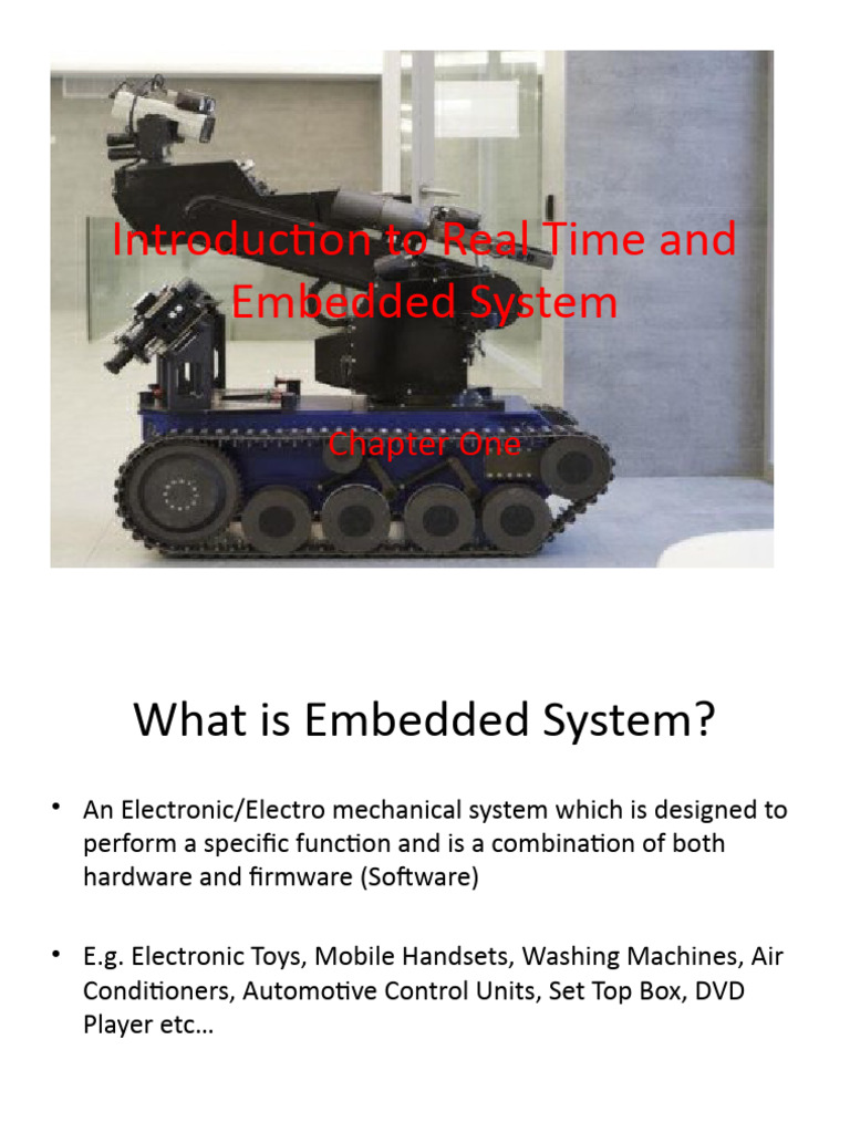 Introduction To Real Time and Embedded System | PDF | Embedded System ... Introduction To Real Time and Embedded System | PDF | Embedded System ...