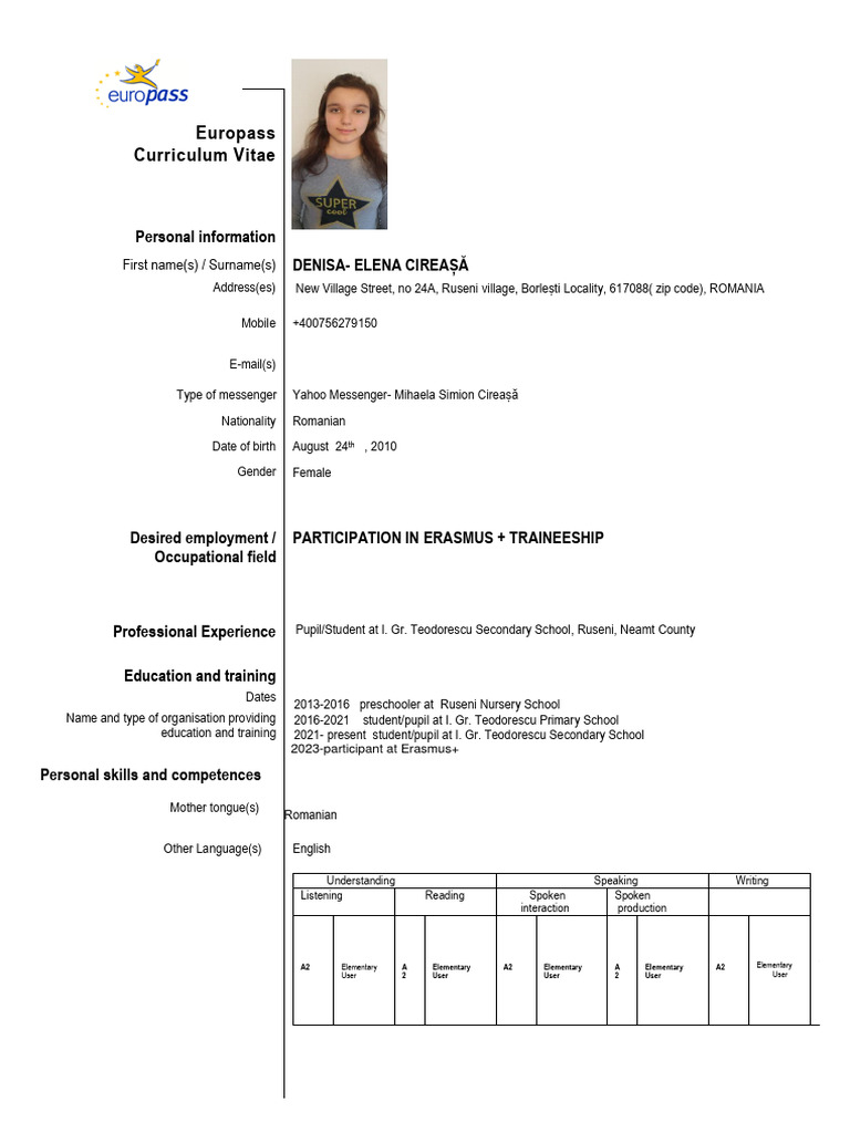 Cireasa-Denisa_editat | PDF | Human Communication