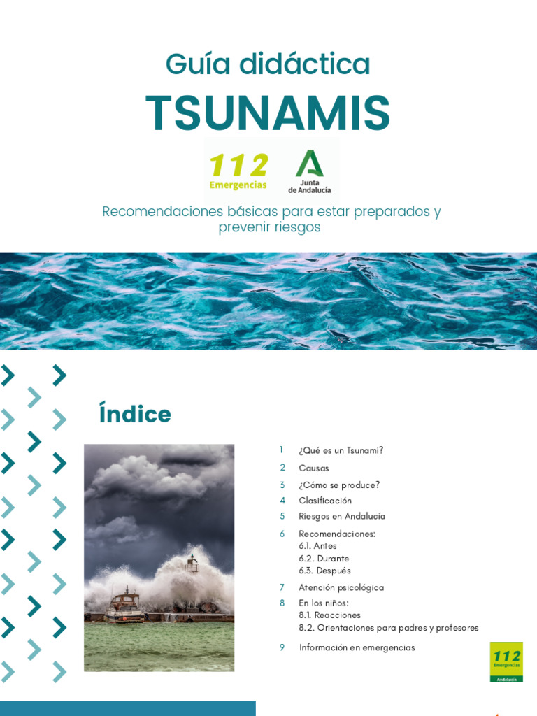 Guía Didáctica Tsunamis | PDF | Tsunami | Temblores