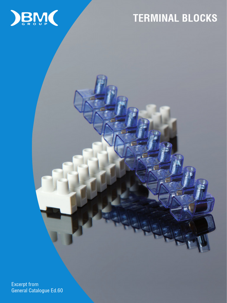 Terminal Blocks: Excerpt From General Catalogue Ed.60 | PDF | Insulator ...