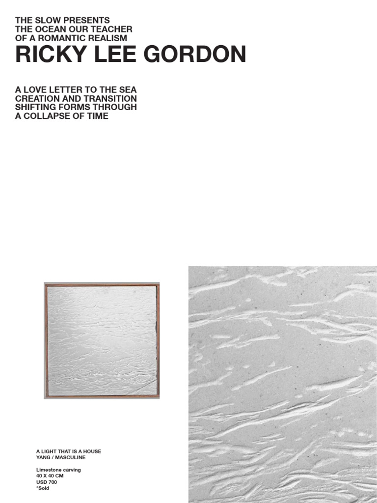 RICKY LEE GORDON at The Slow (USD) | PDF | Paint | Plastic Arts