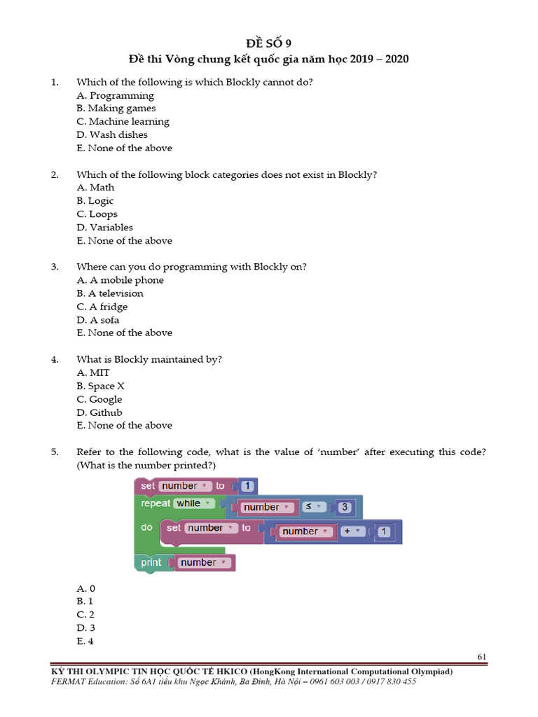 HKICO 2019-2020 National Finals Exam | PDF | Function (Mathematics) | Mathematical Logic