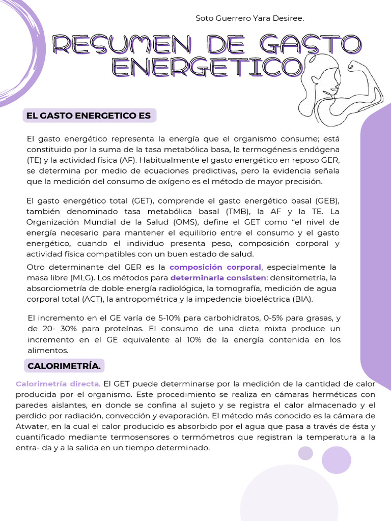 Gasto Energético y Composición Corporal | PDF | Relaciones personales ...