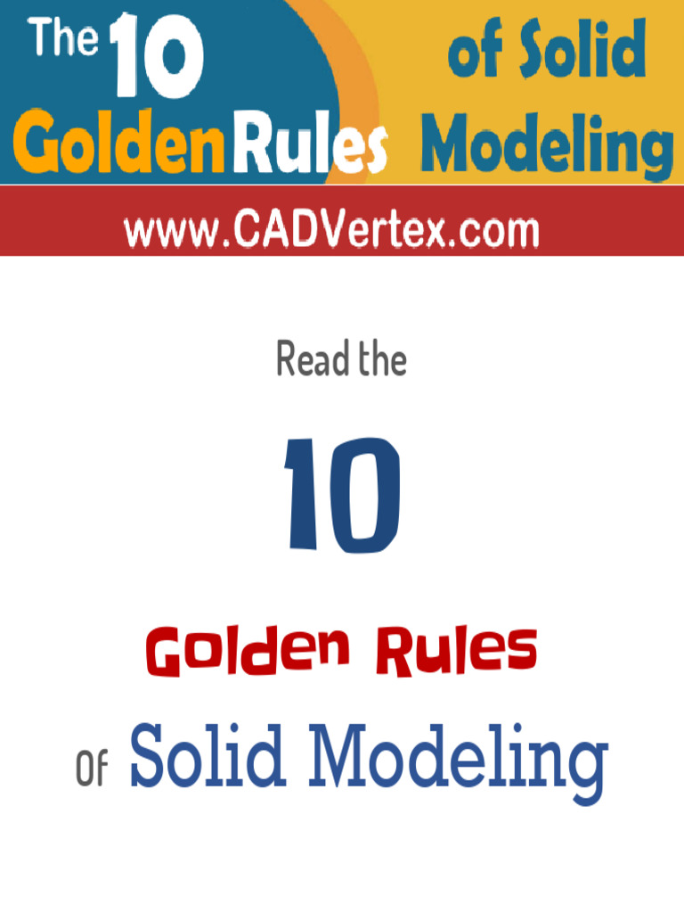 10 Rules for Effective Solid Modeling | PDF