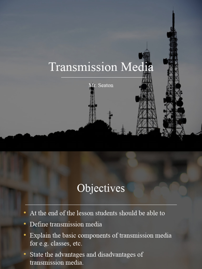 Transmission Media | PDF | Transmission Medium | Communications Satellite