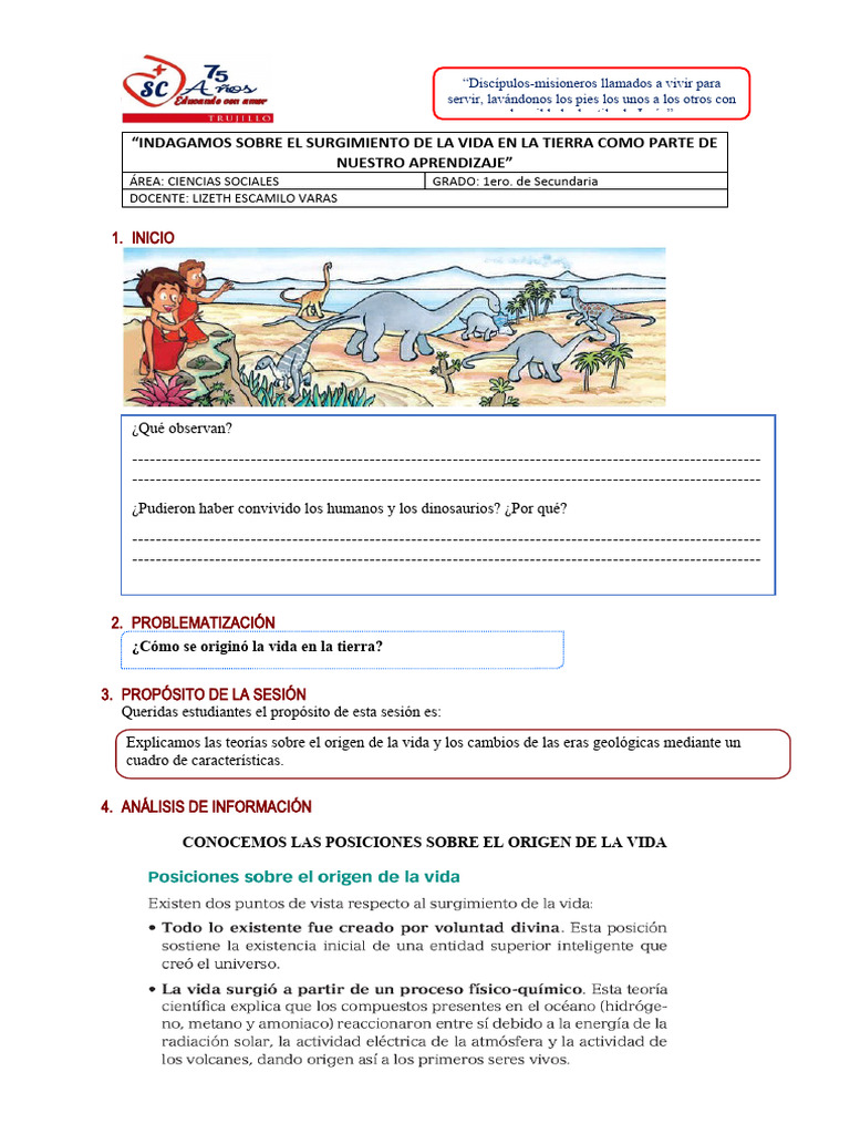 Ficha 01 de Aprendizaje | PDF | Ciencias de la Tierra | Naturaleza