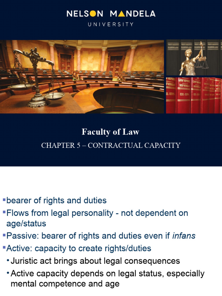 Understanding Contractual Capacity in Law | PDF | Private Law | Common Law