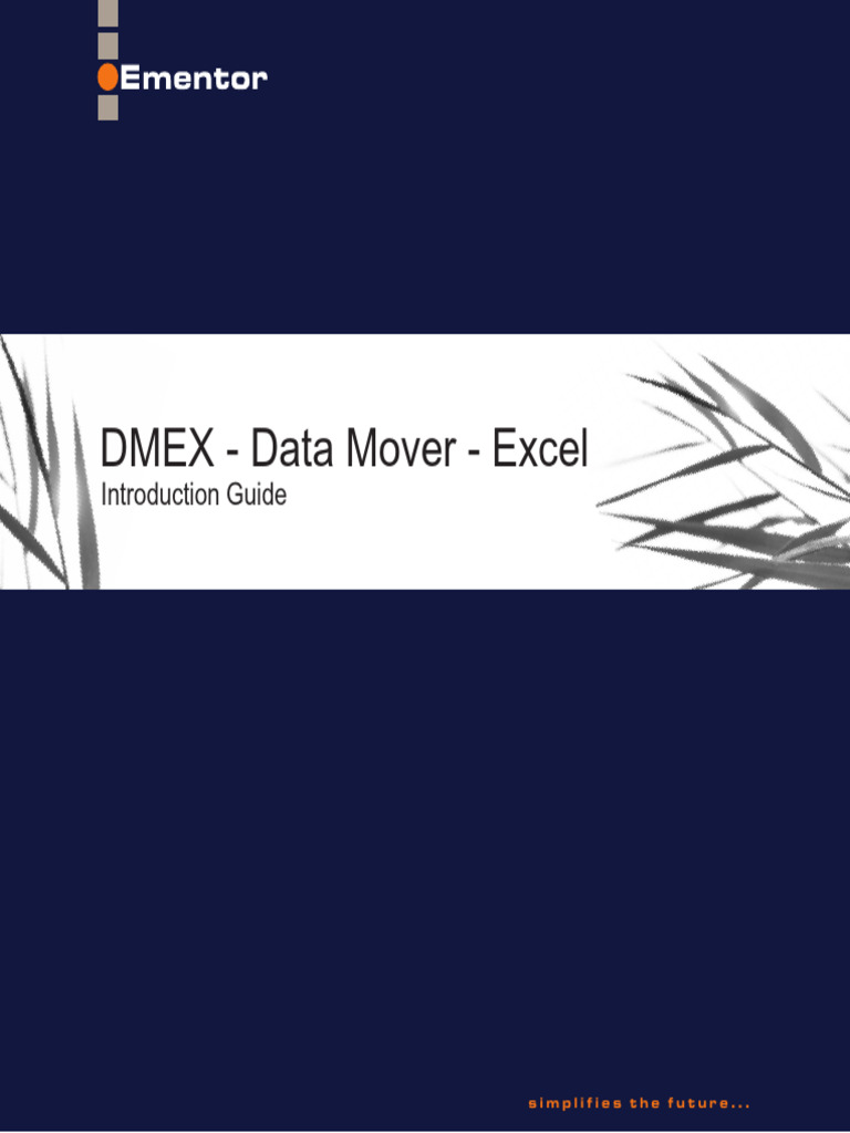DMEX - Data Mover - Excel Introduction Guide | PDF | Microsoft Excel | Databases
