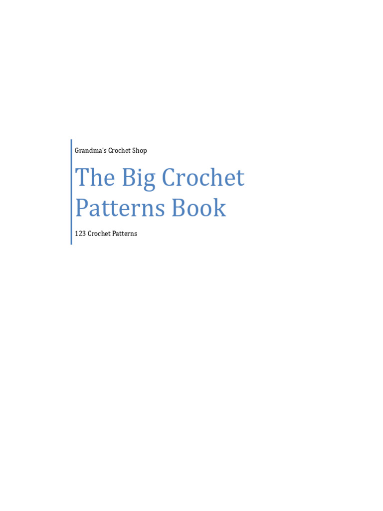 The-Big-Crochet-Patterns-Book | PDF | Crochet | Yarn