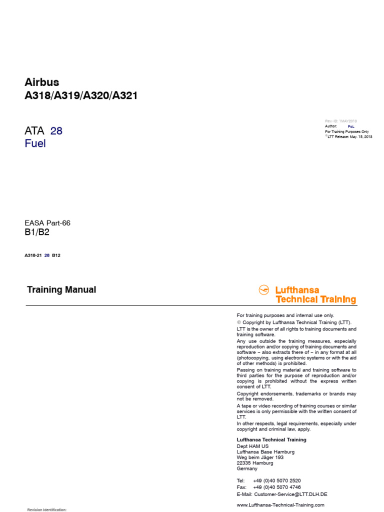 A318/A319/A320/A321 Airbus: Fuel 28 | PDF | Pump | Valve