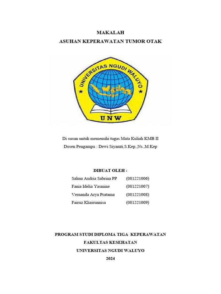 Makalah Tumor Otak Kel 2 | PDF