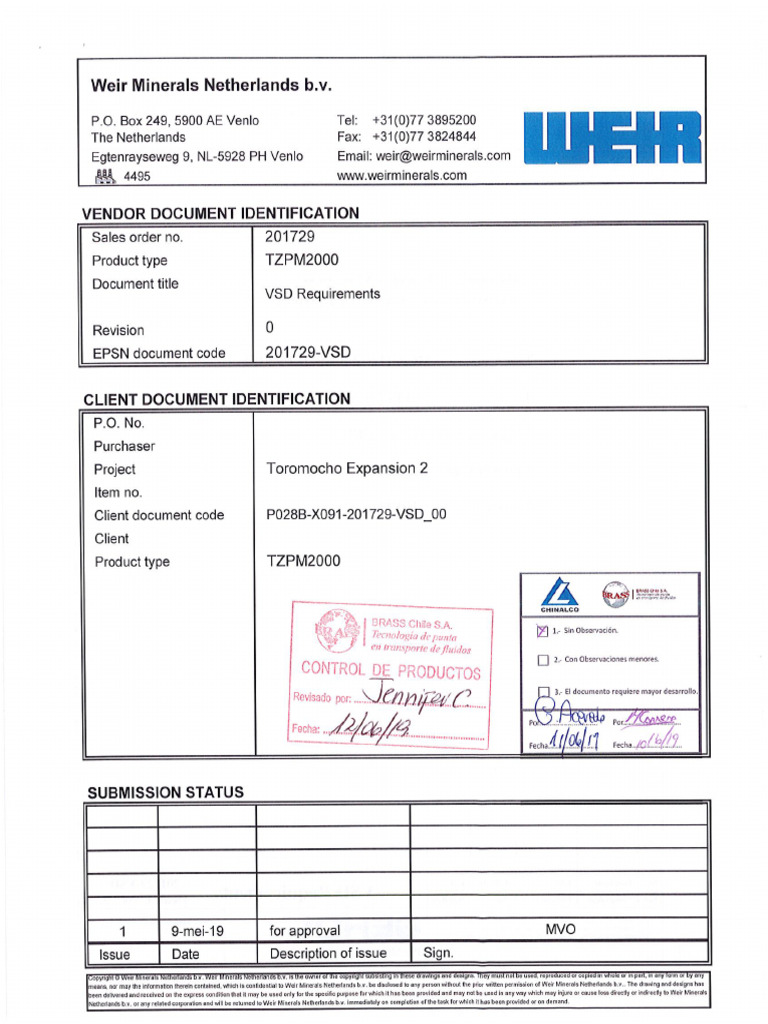 P028B X091 201729 VSD - 00 - Aprobado | PDF | Electrical Engineering ...