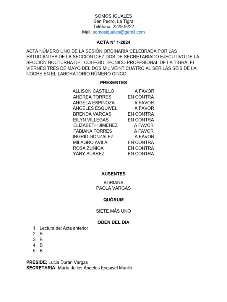 Acta 1 Ejemplo | Descargar gratis PDF | Asesinato | Castigos