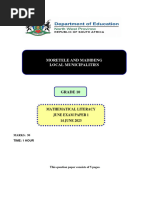 Grade 10 Data Handling QP 2024 | PDF