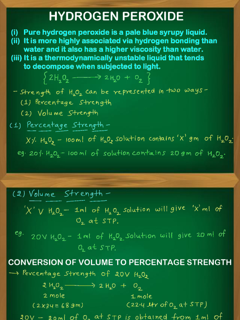 Strength of Hydrogen Peroxide 1713289975 | PDF