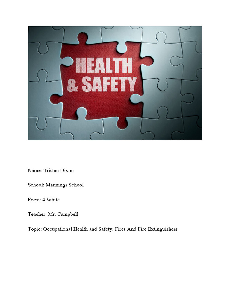 Occupational Health and Safety-Fires and Fire Extinguishers | Download ...