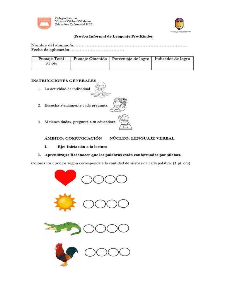 FINAL Lenguaje PK 2022 | PDF | Comunicación