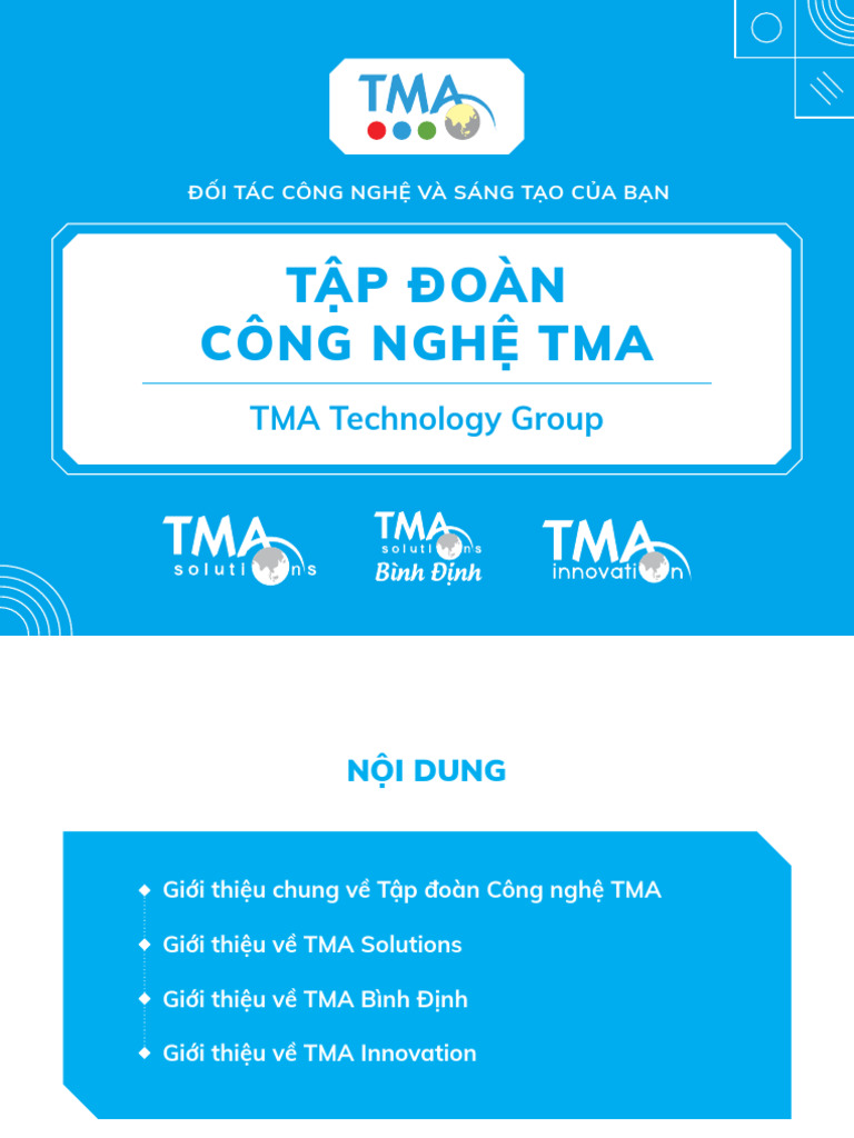 TMA Tech Group Booklet VN PDF | PDF