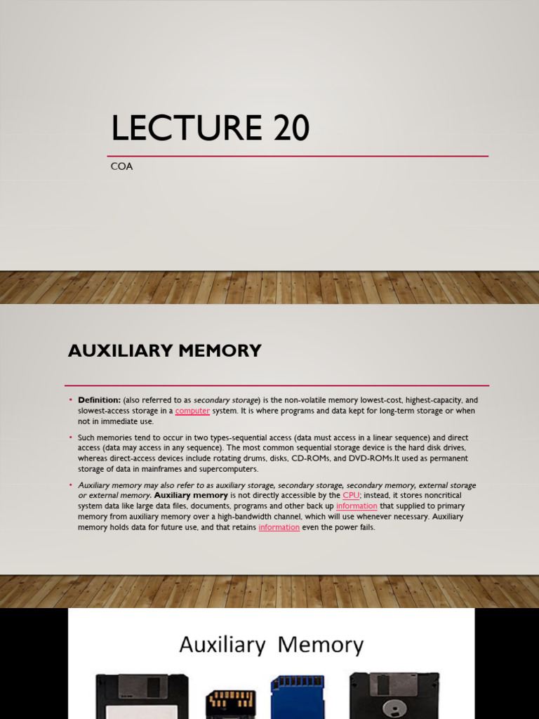 auxiliary memory | PDF