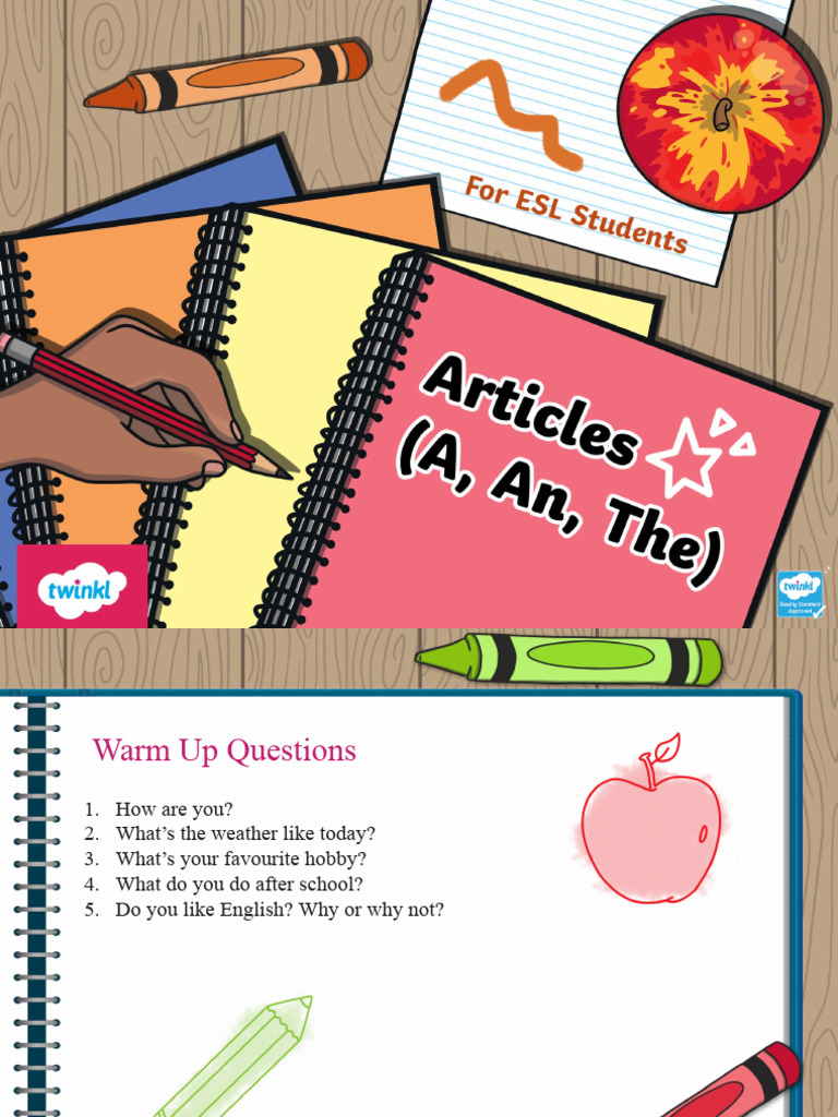 T e 1672399089 Esl Articles A An The Powerpoint Lesson Ver 2 | PDF ...