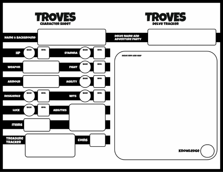 Character Sheet and Map | PDF