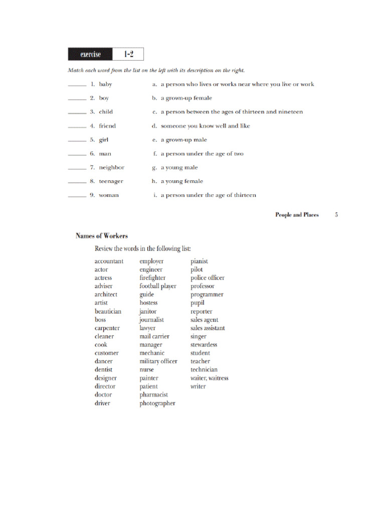 2nd Vocabulary Lesson | PDF