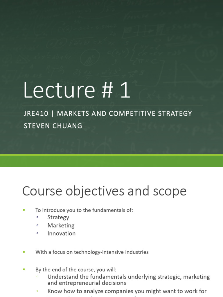 JRE410 - Lecture 1 - Intro to Course and Strategy - S2024 - Quercus | PDF | Hypothesis | Thought