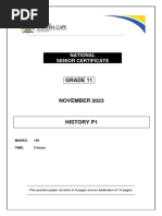 History Grade 11 June 2025 P1 and Memo | PDF
